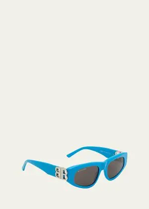 Balenciaga Balenciaga Cat-Eye Sunglasses Shiny Solid Azure