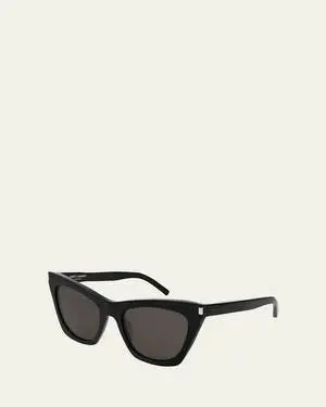 Saint Laurent Saint Laurent Kate Cat-Eye Sunglasses - Black