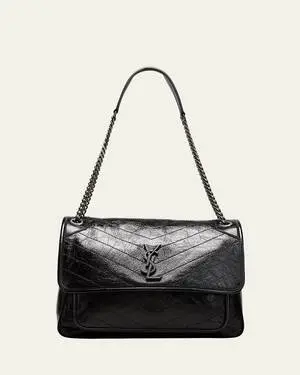 Saint Laurent Niki Large Shoulder Bag - Black