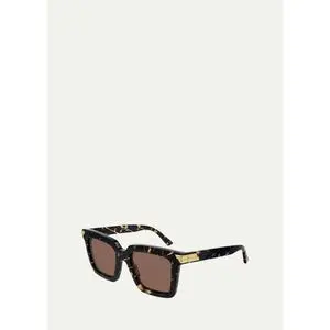 Bottega Veneta Chunky Square Acetate Sunglasses