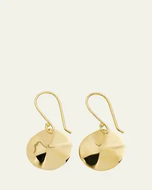 Ippolita Mini Wavy Disc Drop Earrings - Gold