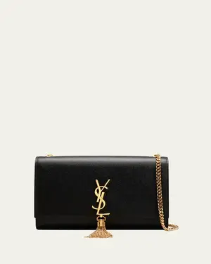 Saint Laurent Saint Laurent Kate Wallet On Chain - Black