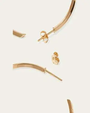 Lana Jewelry 45mm 14k Thin Pointed Royale Hoop Earrings - Gold