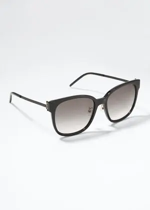 Saint Laurent Saint Laurent Acetate Cat-Eye Sunglasses 002 Shiny Black