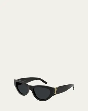 Saint Laurent Saint Laurent Acetate Cat-Eye Sunglasses Shiny Black