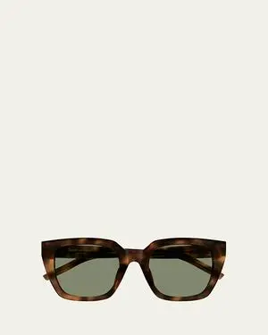 Saint Laurent Saint Laurent Acetate Cat-Eye Sunglasses Shiny Medium Havana