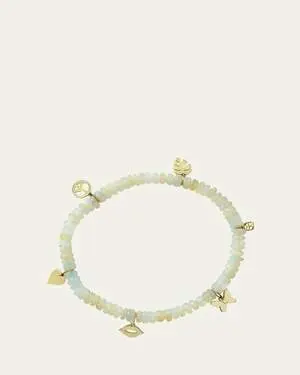 SYDNEY EVAN 5mm Ethiopian Opal Charm Bracelet - Multi