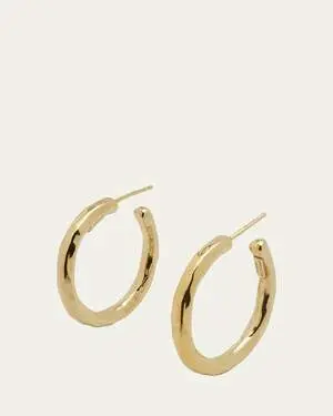 Ippolita 18k Small Hammered Hoop Earrings - Gold