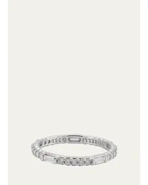 Paul Morelli Pinpoint 18k Gold Baguette Diamond Ring - White