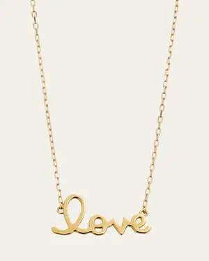 SYDNEY EVAN 14k Yellow Love Necklace