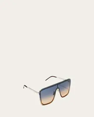 Saint Laurent Mask Shield Sunglasses - Black