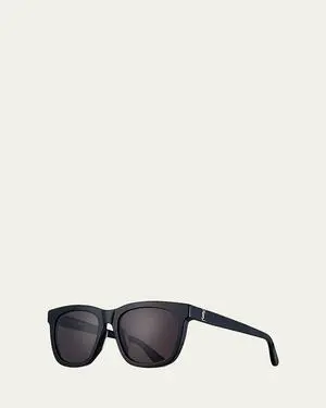 Saint Laurent Sl M24k Oversize Square Sunglasses - Black
