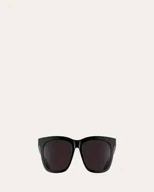 Saint Laurent Sl M24k Oversize Square Sunglasses - Black