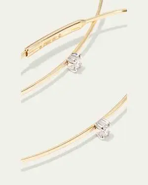 Lana Jewelry 14k Oval Hoop Earrings With Diamonds