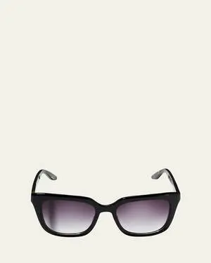 Barton Perreira Bolsha Rectangle Sunglasses - Black / Heroin