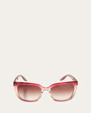 Barton Perreira Barton Perreira Bolsha Rectangle Sunglasses Flirtini Gradient