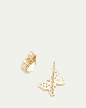 SYDNEY EVAN 14k Diamond Butterfly Stud Earring