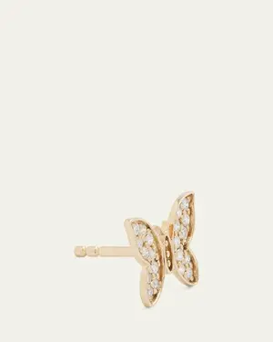 SYDNEY EVAN 14k Diamond Butterfly Stud Earring