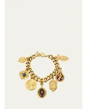 BEN-AMUN 24k Gold Plated Chain Bracelet - Multicolor