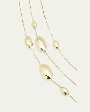 Ippolita 18k Long Hammered Multi Station Layering Necklace