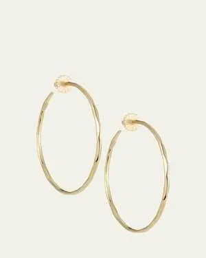 Ippolita 18k Large Squiggle Hoop Earrings - Gold