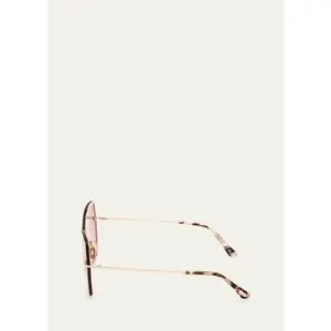 TOM FORD Nickie Butterfly Sunglasses - Gold