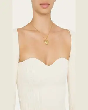 BEN-AMUN 24k Electroplated Necklace With Heart Locket