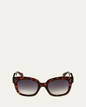 Celine Square Acetate Sunglasses - Brown Pattern