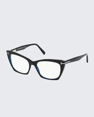 TOM FORD TOM FORD Acetate Cat-Eye Optical Glasses One-color