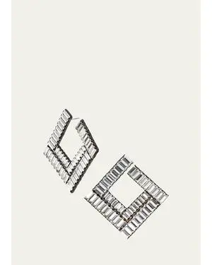 Auden Bianca Square Forward-facing Hoop Earrings