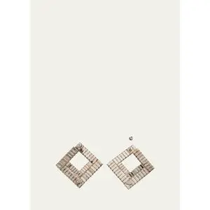 Auden Bianca Square Forward-facing Hoop Earrings