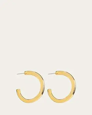 BEN-AMUN Flat Hoop Earrings - Gold