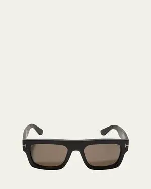 TOM FORD Fausto Square Sunglasses - Matte Black