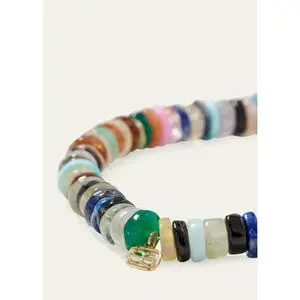 SYDNEY EVAN Opal, Diamond And Turquoise Evil Eye Bracelet