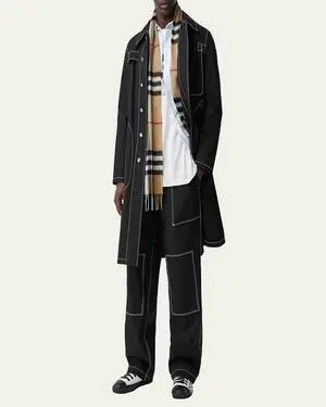 Burberry Giant Check Cashmere Scarf