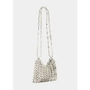 Rabanne Nano 69 Metallic Disc Crossbody Bag