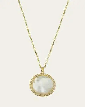 Ippolita 18k Gold And Diamond Pendant Necklace - Mother Of Pearl