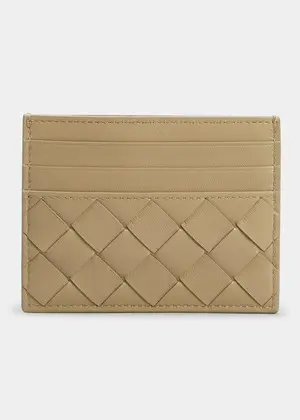 Bottega Veneta Mini Credit Card Case 1520 Taupe-gold