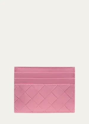 Bottega Veneta Mini Credit Card Case 5832 Ribbon-gold
