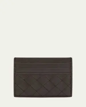 Bottega Veneta Mini Credit Card Case Brown