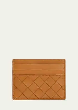 Bottega Veneta Mini Credit Card Case Caramel