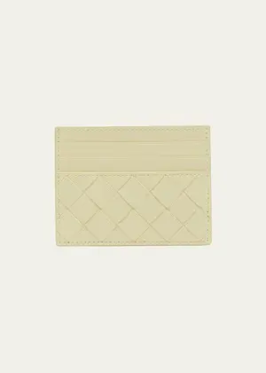 Bottega Veneta Mini Credit Card Case Ice Cream-gold