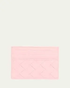 Bottega Veneta Mini Credit Card Case Rose