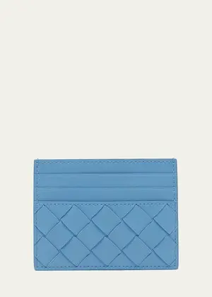 Bottega Veneta Mini Credit Card Case Windswept-gold