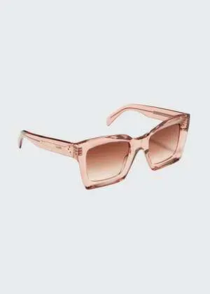 Celine Celine Rectangle Sunglasses 72t Shiny Pink