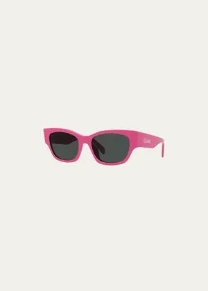 Celine Celine Rectangle Sunglasses Pink