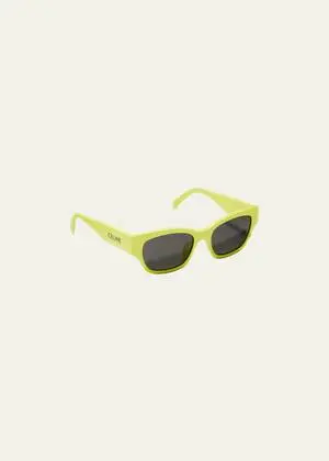 Celine Celine Rectangle Sunglasses Slt Grn
