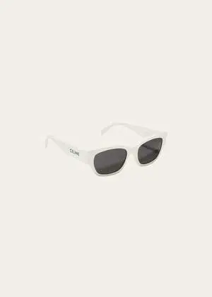 Celine Celine Rectangle Sunglasses White