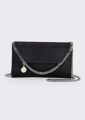 Stella McCartney Mini Falabella Shaggy Deer Wallet On Chain One-color