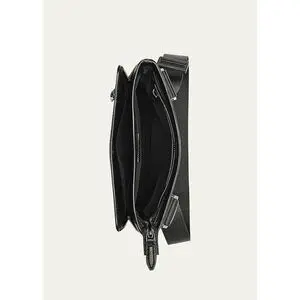 FERRAGAMO Firenze Flat Leather Crossbody Bag